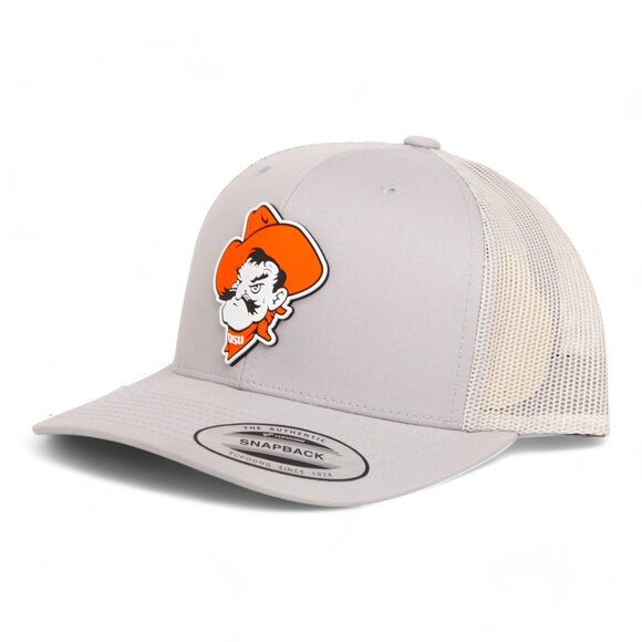 Nike | Accessories | Osu Cowboys Pistol Pete Yp Snapback Hat Silver ...